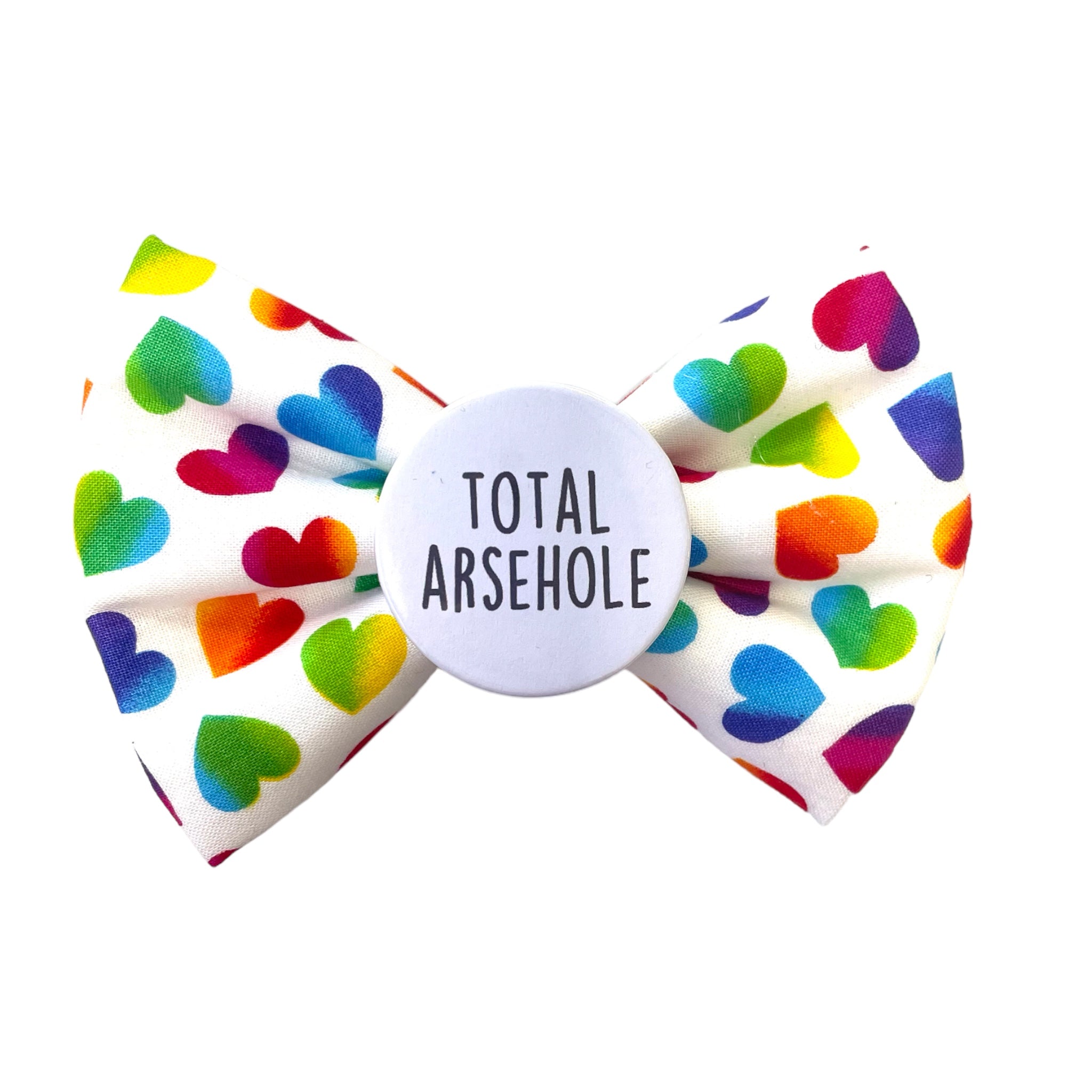 "Total A*******" Badge Bow®: Fun Pet Accessory | Franky's Bowtique