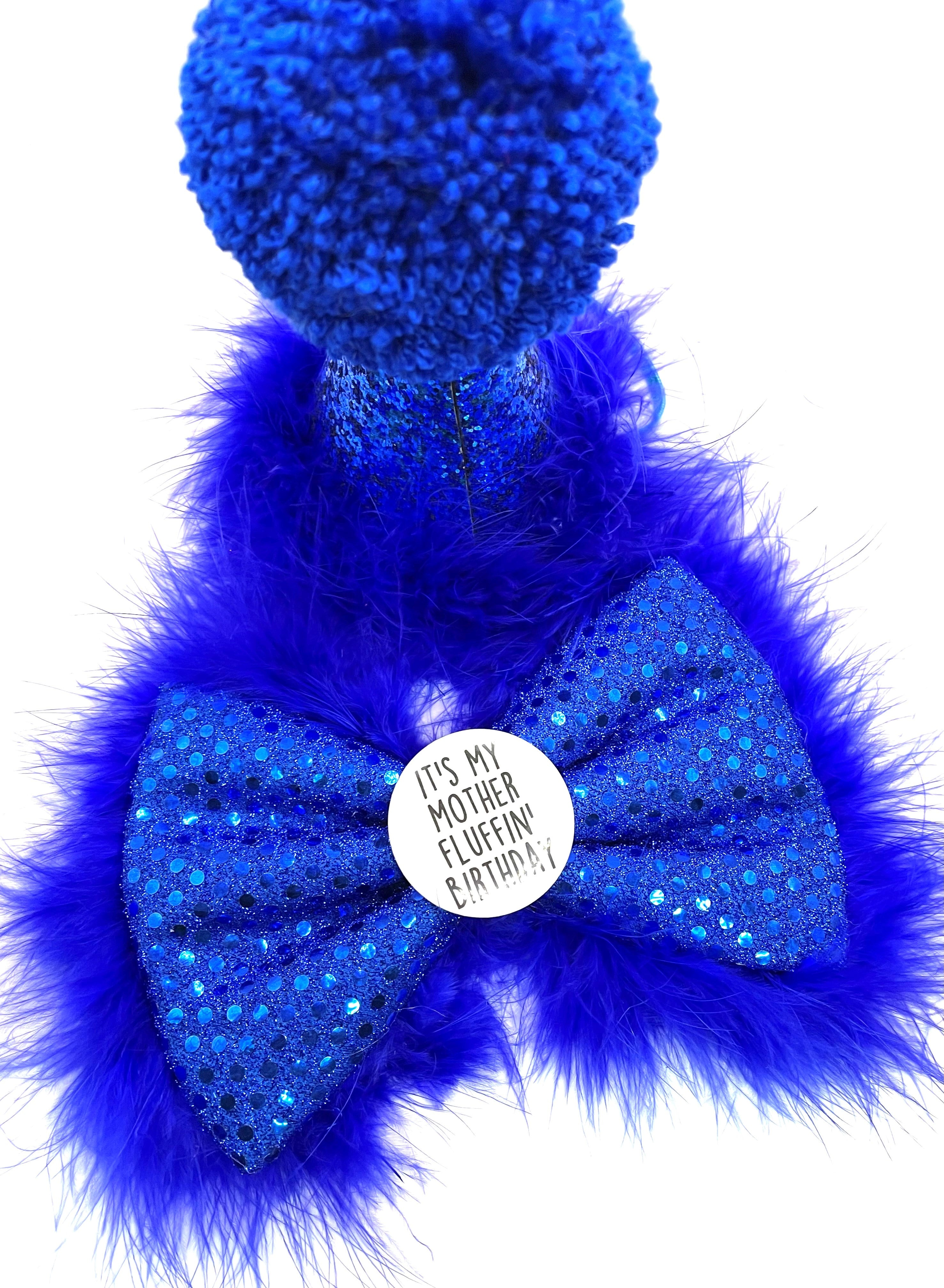 Mother Fluffin Birthday Hat & Badge Bow® Fluffy | Franky's Bowtique